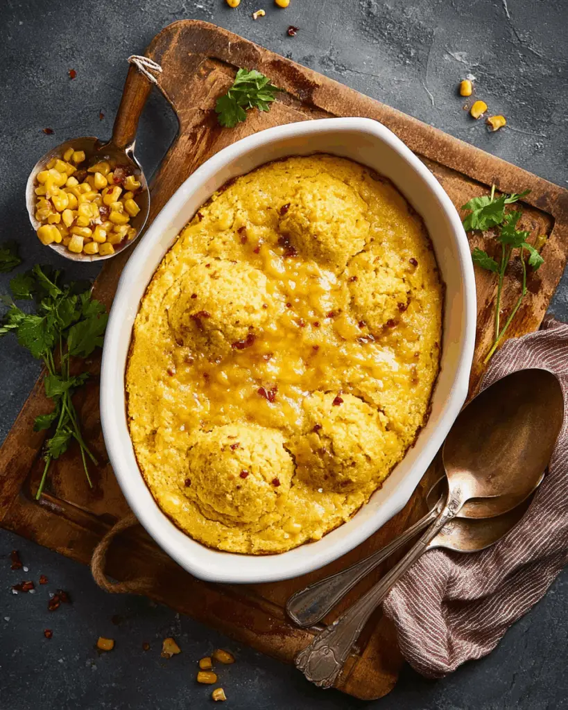 Vegan Spoon Bread Mexican Corn Cake